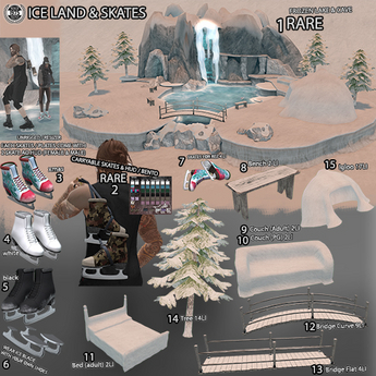 Second Life Marketplace - [Since1975] Ice Land & Skates Fat Pack